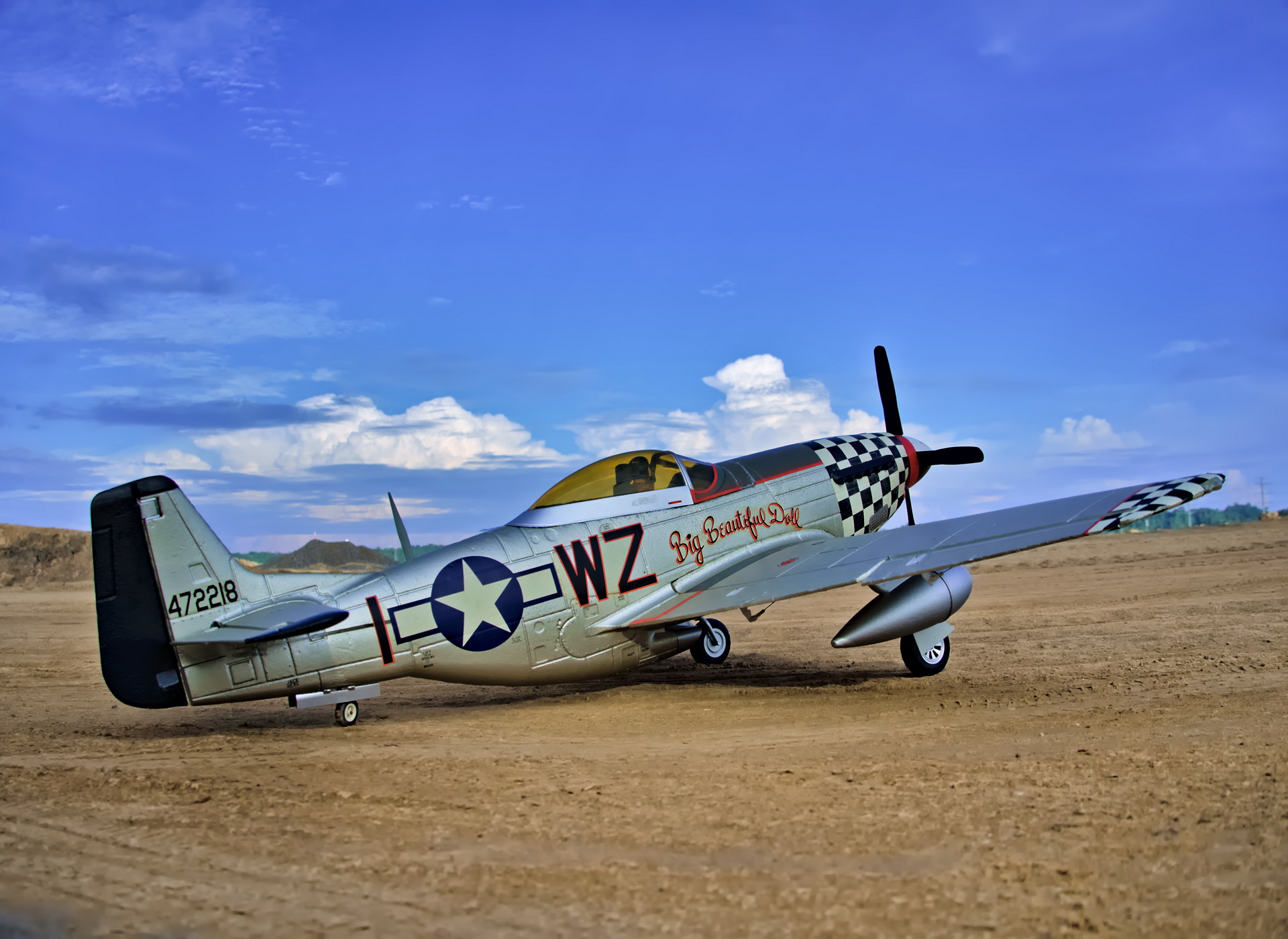 FMS P-51D Mustang 'Big Beautiful Doll' - 1450mm - SupermotoXL Designs ...